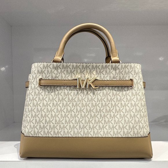 Michael Kors | Bags | Michael Kors Reed Large Belted Satchel Shoulder ...